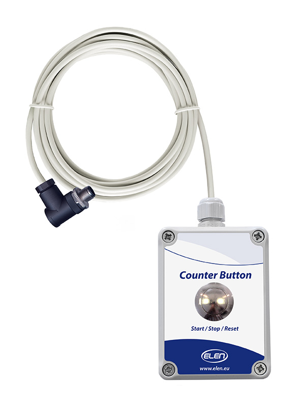 Voltage free contact button start stop reset with connector Binder | Elen