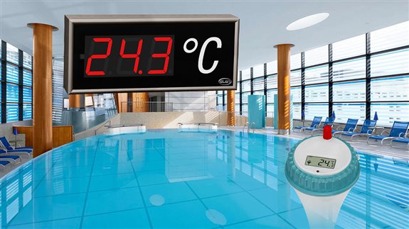 swimming pool water temperature led monitor CDN 100/3 T R L20 230AC IR ...