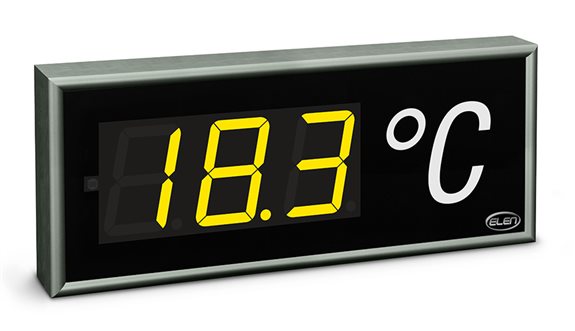 Temperature monitor, LED display, large size thermometer | Elen